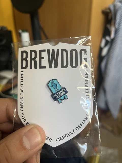 BREWDOG 18 YEARS To Punk IPA Shark Pin Badge £14.62 - PicClick UK