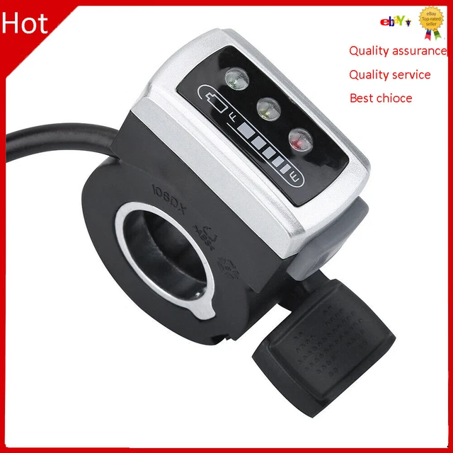 UNIVERSAL THUMB THROTTLE Speed Control Handle Electric Bike Scooter 6 ...
