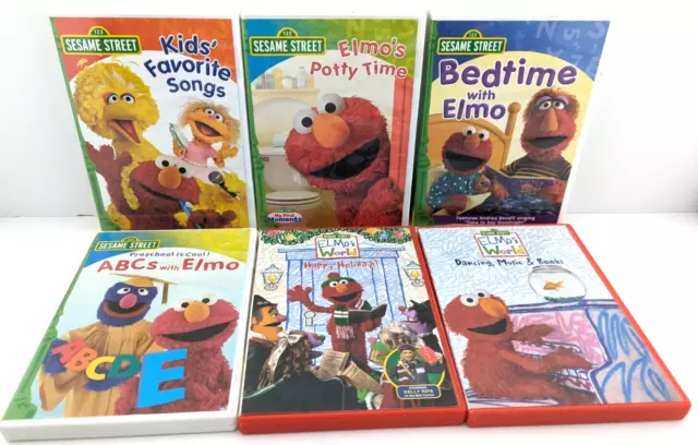 Sesame Street And Elmos World Dvd Lot Lot Of 6 Dvds 1999 Picclick Ca