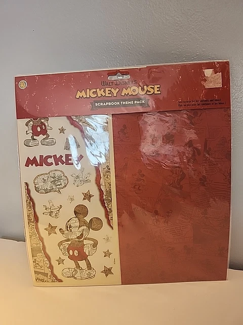 MICKEY MOUSE SCRAPBOOK Theme Pack Walt Disney Vintage Mickey Sandylion ...