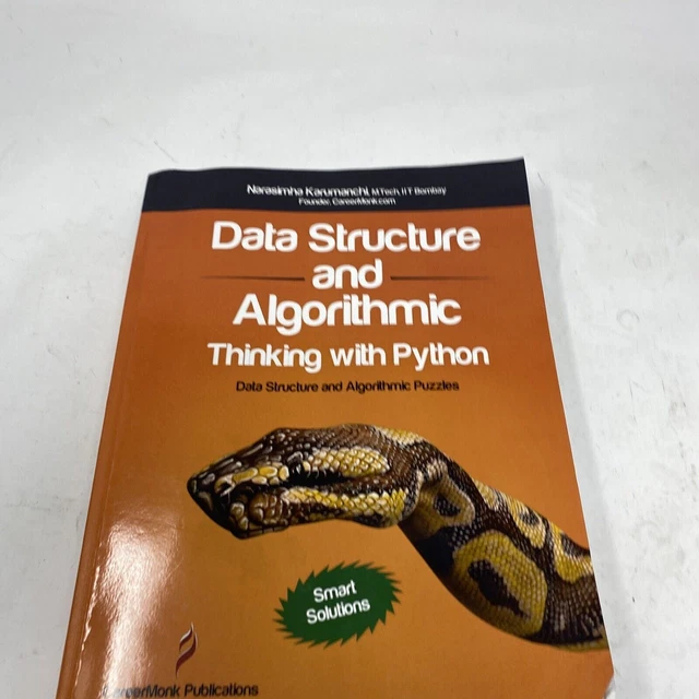 Data Structure And Algorithmic Thinking With Python Data By Narasimha 36 00 Picclick