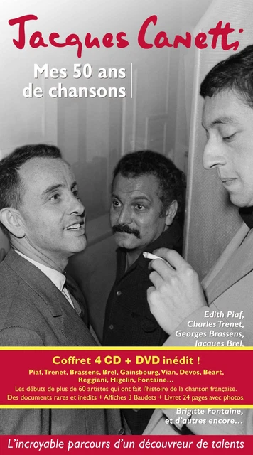 JACQUES PRESENTS CANETTI Mes 50 Ans de Chansons (4cd+Dvd) (CD) £33.39 ...