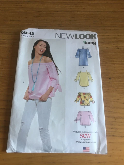 BRAND NEW NEW Look MISSES TOPS Sewing PATTERN Size US 10 -18 K6542 £4. ...