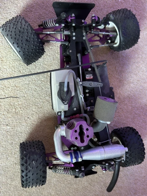 SCHUMACHER 1:10 NITRO 4wd Off-Road Buggy RTR Hobby Grade Purple/Silver ...