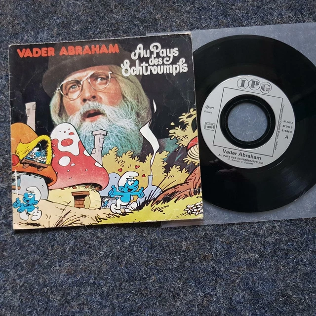 VADER ABRAHAM - Au pays des Schtroumpfs 7'' Single SUNG IN FRENCH EUR ...