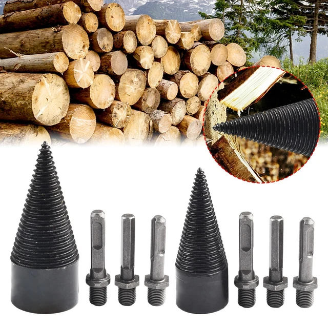 QUICK AND EASY Wood Splitting with Durable Wood Splitter Cone Screw ...