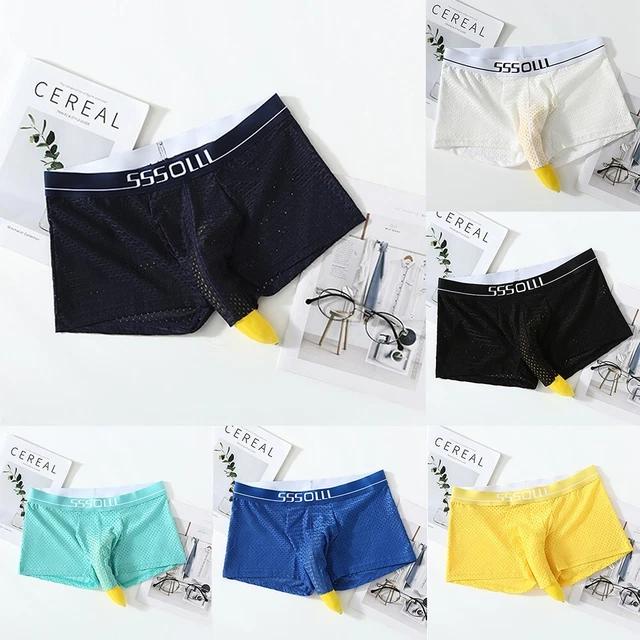 SOUS-V TEMENTS BOXER HOMMES bleu marine respirants confortables et sexy EUR 12,91 - PicClick FR