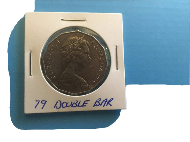 1979 DOUBLE BAR Variety 50 Cent Coin EUR 2,15 - PicClick FR