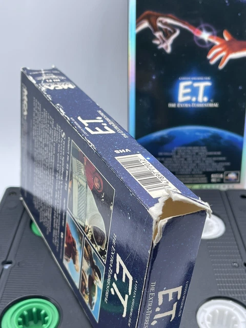 E.T. THE EXTRA-TERRESTRIAL 2 VHS, TAPES 1988 & 1996, Green Flap ...