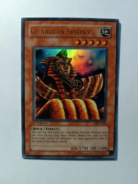 YU-GI-OH! GUARDIAN SPHINX - PGD 025 - EXCL+ - Ultra Rare - 1st Édition EUR 20,00 - PicClick FR