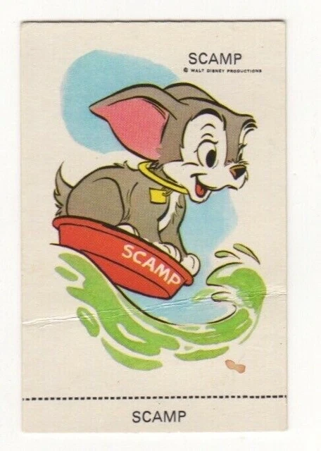 DISNEY SUNICRUST BREAD (Sunny Fun) Card 1973. Scamp $3.99 - PicClick AU