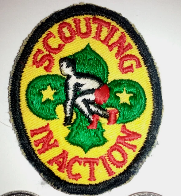 1960S-70S BOY SCOUTS Scouting In Action Patch Badge Crest $19.00 ...