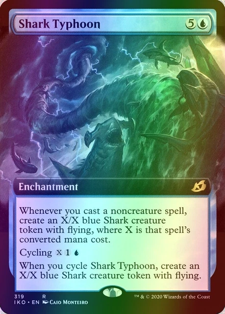 MTG FOIL SHARK Typhoon - Extended [English, Ikoria, Near Mint] £52.99 ...