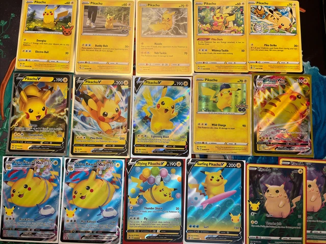 POKEMON TCG PIKACHU LOT OF 16 Ultra Rares/Rares NM/M - Promos ...