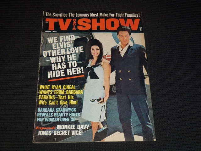 1967 AUGUST TV Radio Show Magazine - Elvis Presley Cover - E 12489 £39. ...