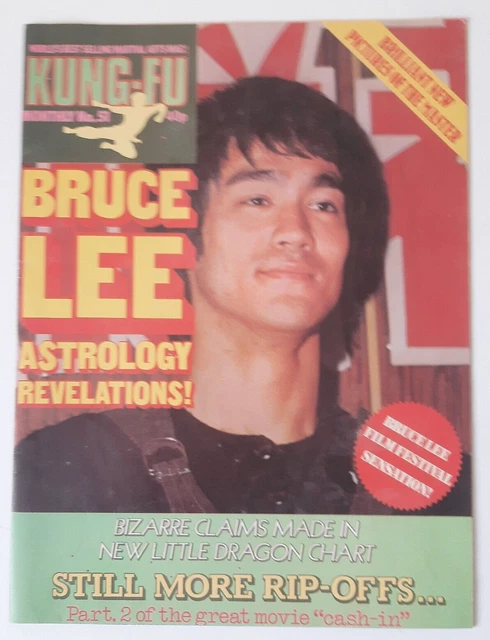 BRUCE LEE 1970S Kung Fu Monthly Poster Magazine No 51 £29.00 - PicClick UK
