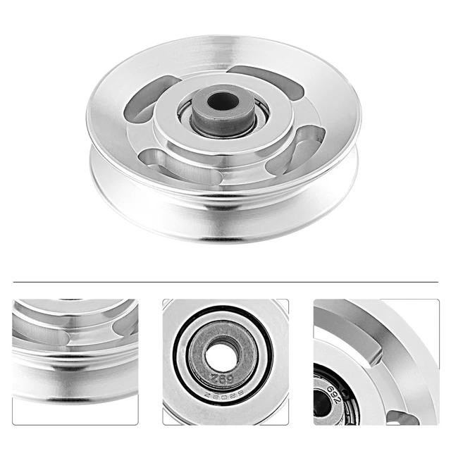 3 PIECES GYM Equipment Pulley Wheel Pulleys Cable Machine Accessories £ ...