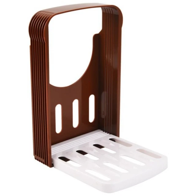 ADJUSTABLE TOAST BREAD Slicer,Foldable Plastic Bread for Kitchen ...