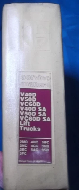 CAT CATERPILLAR V40D V50D Vc60D Sa Forklift Service Shop Repair Manual Book £304.35 - PicClick UK