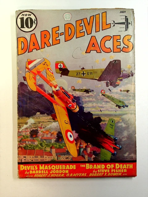 DARE-DEVIL ACES PULP Jul 1936 Vol. 13 #4 GD/VG 3.0 Low Grade £6.59 ...