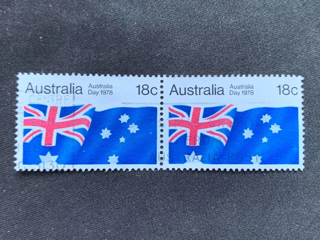 1978 AUSTRALIA DAY 18C Australian Flag - Fine Used Pair EUR 0,61 ...