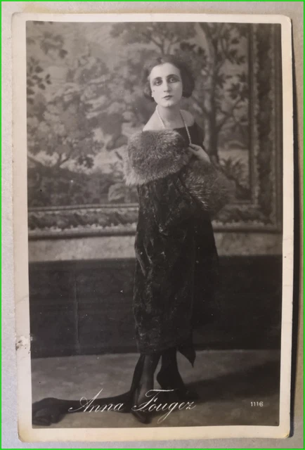 CARTOLINA D'EPOCA ATTRICE Italiana Anna Fouguez foto ritratto Cinema ...