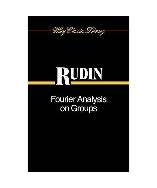 FOURIER ANALYSIS ON Groups, Walter Rudin EUR 49,19 - PicClick FR