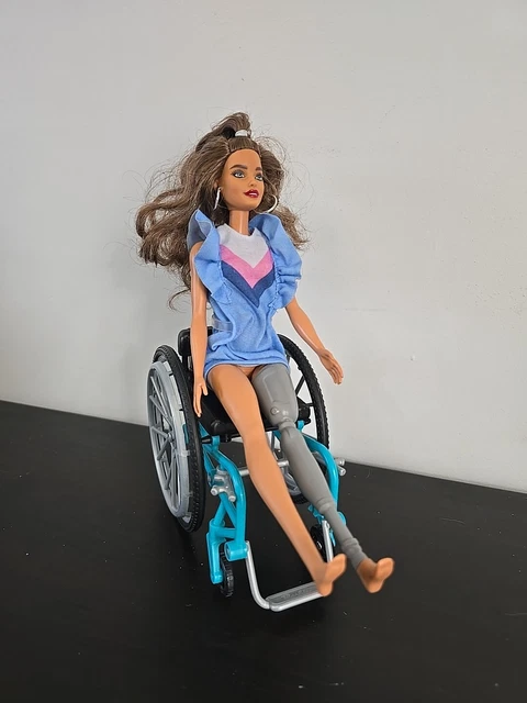 BARBIE FASHIONISTAS PROSTHETIC Leg Doll and wheelchair £12.99 - PicClick UK