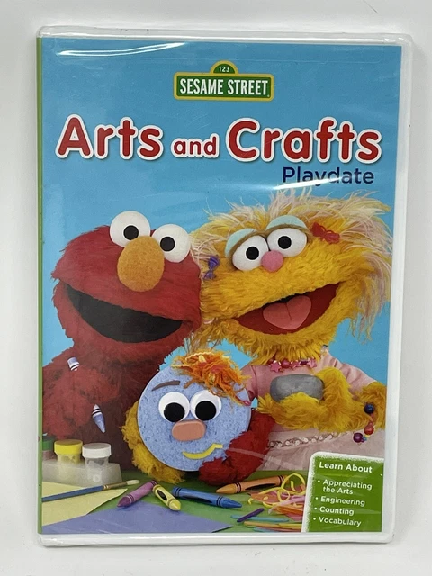 SESAME STREET ELMO Arts and Crafts Playdate DVD 2013 Educational ...