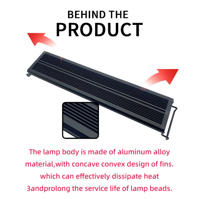 FULL SPECTRUM AQUARIUM LED Light Lighting Aqua Plant Fish Tank Lamp 40 ...