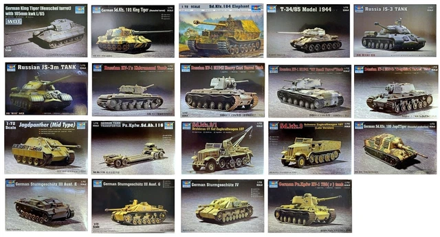 TRUMPETER WWII MILITARY Vehicles zur Auswahl 1:72 EUR 15,58 - PicClick DE