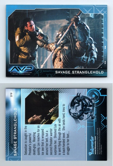 SAVAGE STRANGLEHOLD #29 Alien Vs Predator 2004 Inkworks Trading Card £0 ...