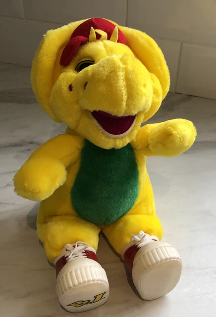 1994 Vintage Barney The Dinosaur Friend Bj Soft Plush Acrylic Shoes 90s