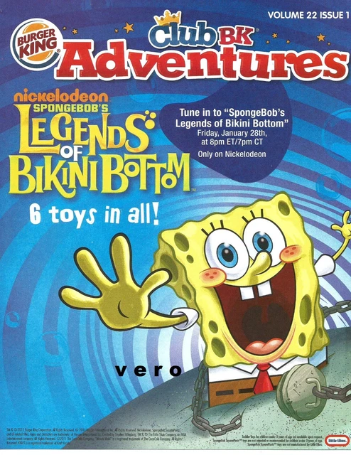 BURGER KING KIDS Club Adventures vol 22 issue 1 magazine leaflet ...