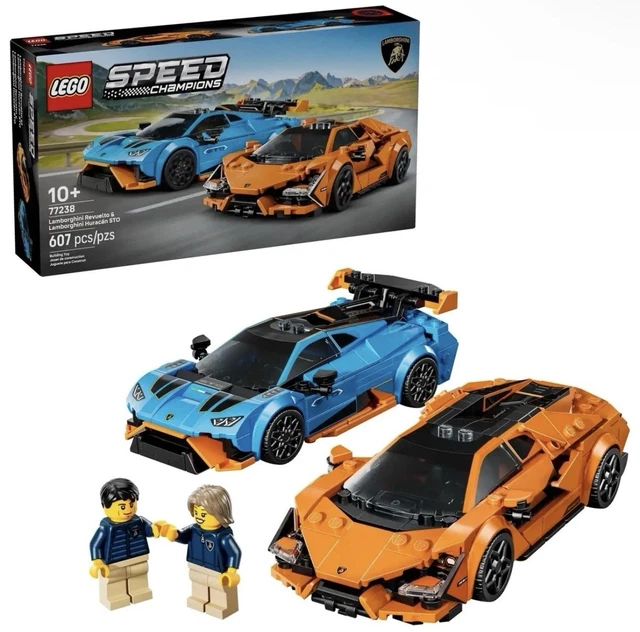 LEGO SPEED CHAMPIONS 77238 Lamborghini Revuelto & Huracán STO BRAND NEW ...