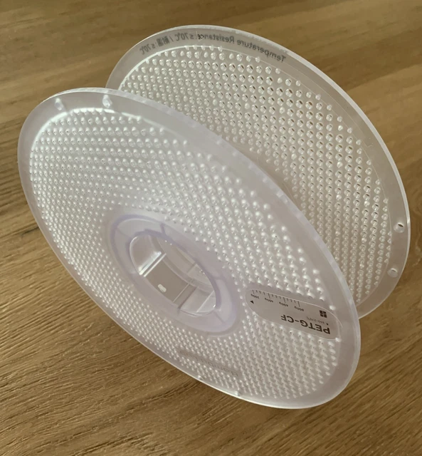 BAMBU LAB REUSABLE Transparent Spool 3D Printer Empty Reel Filament ...