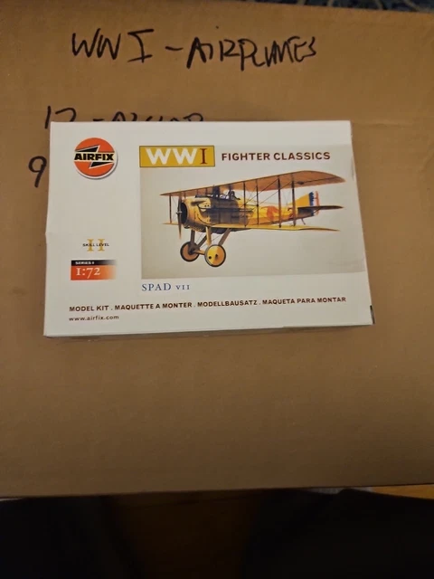 AIRFIX WWI FIGHTER Classics SPAD VII 1:72 Scale #00081 $25.00 - PicClick CA