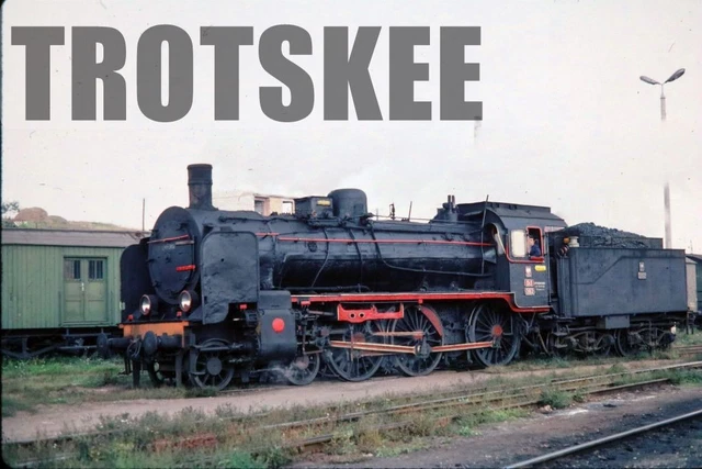 35MM SLIDE PKP Poland Railways Steam Loco Ok1 382 Naklo 1976 Original ...