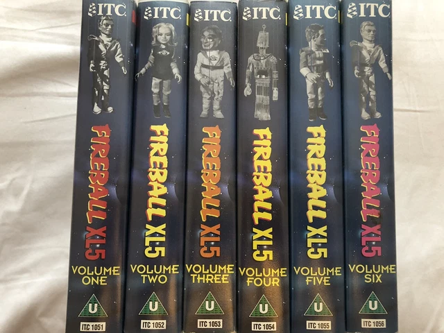 GERRY ANDERSON’S FIREBALL XL5 VHS Videos x6 Thunderbirds Stingray ...