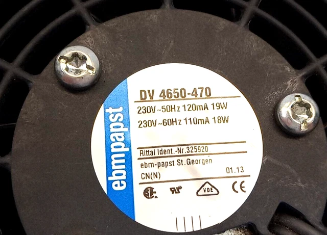 EBMPAPST DV 4650-470 Lüfter ebm papst Schaltschranklüfter 230V Kühler DV4650470 EUR 84,00 ...
