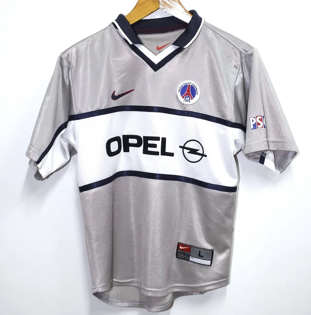 MAILLOT PSG PARIS Saint Germain Nike 2000/2001 Away #9 BENARBIA Sz S ... MAILLOT PSG PARIS Saint Germain Nike 2000/2001 Away #9 BENARBIA Sz S ...