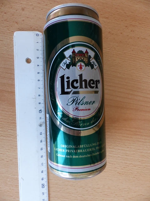 BIERDOSE LEERE DOSE Blechdose Licher Bier 0,5Liter Licher Pilsner von ...
