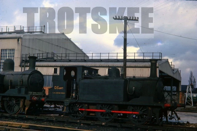 35MM SLIDE BR British Railways Steam Loco DS680 Class A1X Eastleigh ...