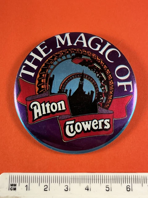 VINTAGE THE MAGIC of Alton Towers Theme Park presents Pin Badge £9.99 ...