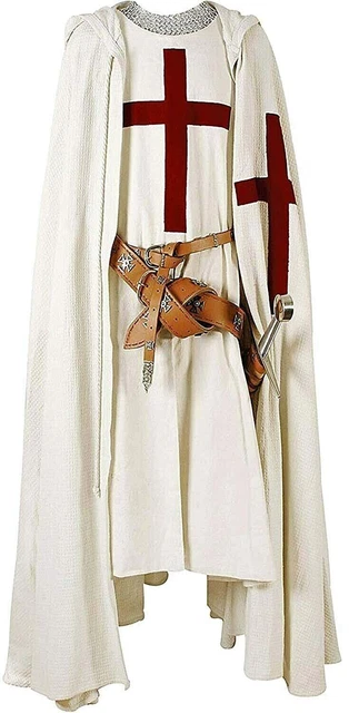 MEDIEVAL TEMPLAR KNIGHT Crusader Tunic,Surcoat & Cloak CS04 $184.80 ...