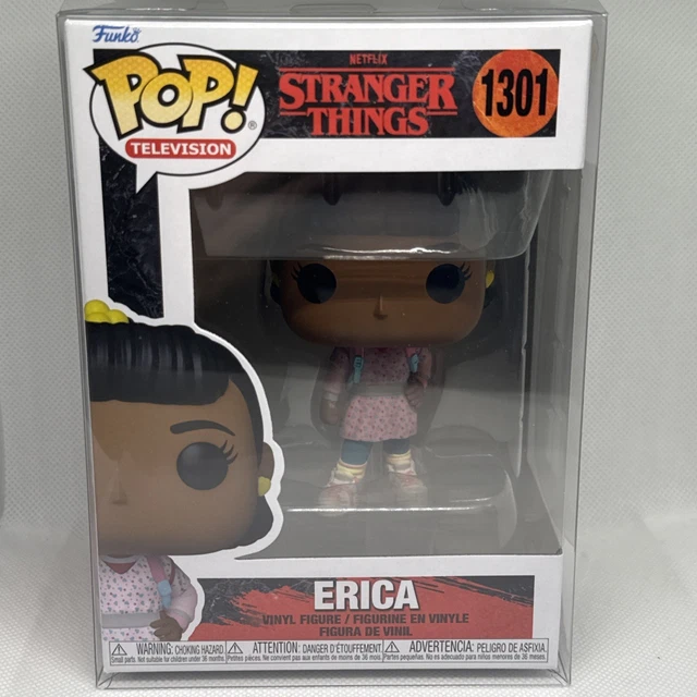 FUNKO POP TV Stranger Things Erica Figure #1301 + POP Protector £15.03 ...