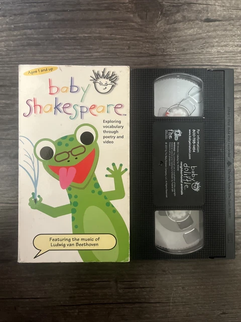 BABY EINSTEIN ~ BABY SHAKESPEARE ~ Exploring Vocabulary ~ VHS ~ Ages 1 ...