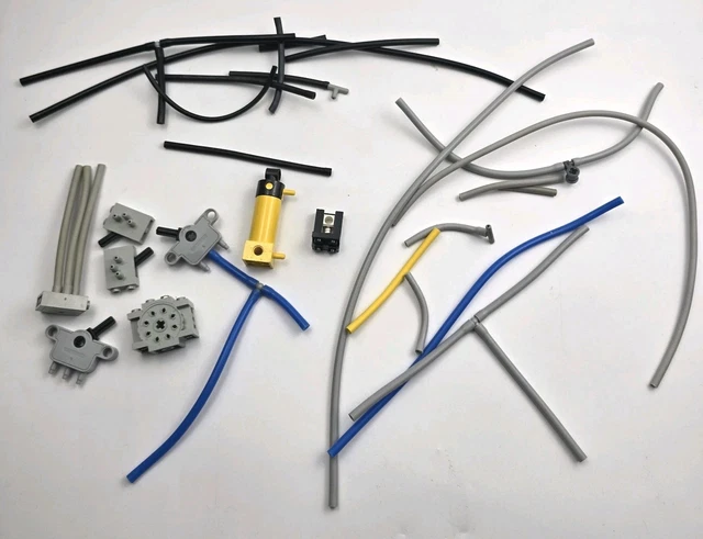 LEGO TECHNIC PNEUMATIC Parte Tubes Hoses Pistons Etc Joblot Bundle £19. ...