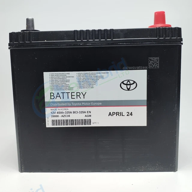 MITSUBISHI OUTLANDER 12V Battery AGM 45AH AUXILIARY 8201A216 28800 ...
