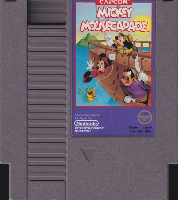 MICKEY MOUSECAPADE (1988) nes nintendo disney mickey's capcom us NTSC ...